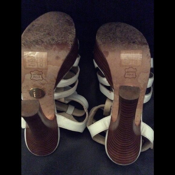 bebe | Shoes | Bebe White Platform High Heels | Poshmark